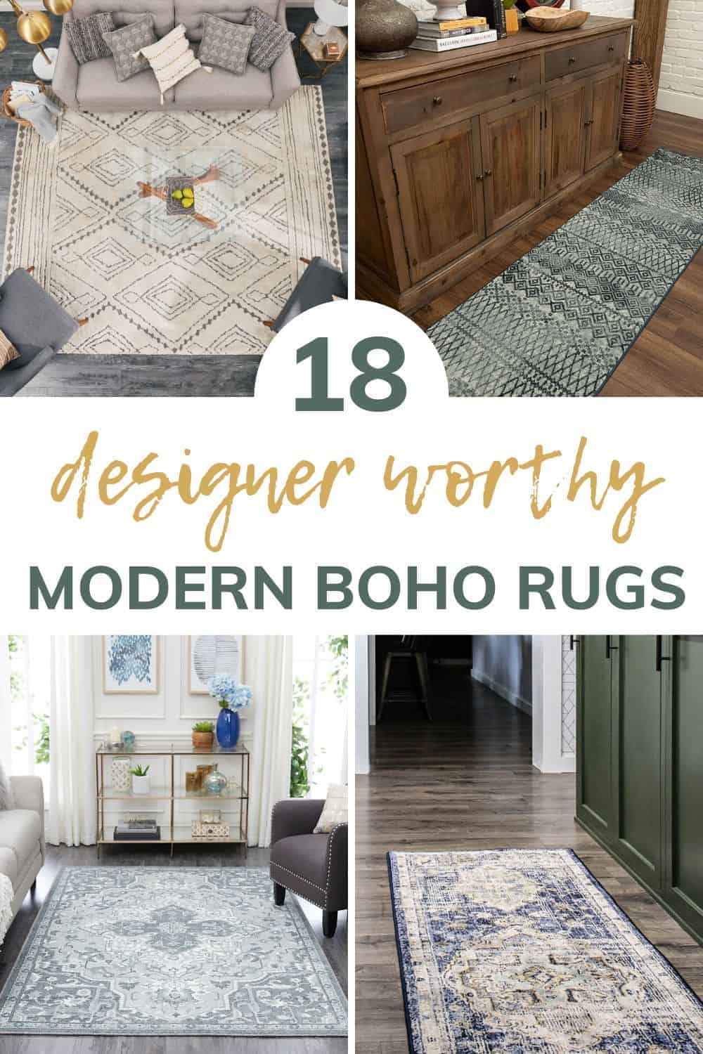 18 Modern Boho Style Runner Rugs - Making Manzanita