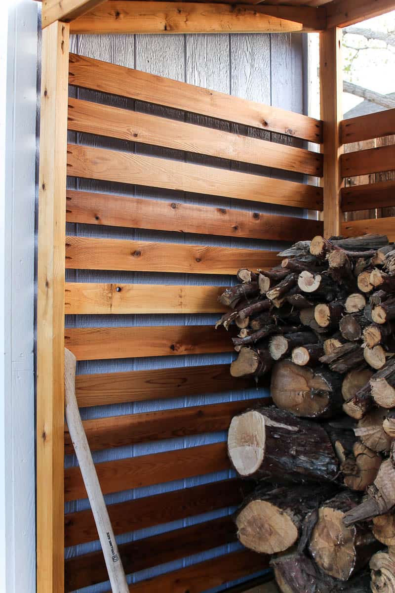 DIY Firewood Rack with Roof | FREE PLANS - Making Manzanita