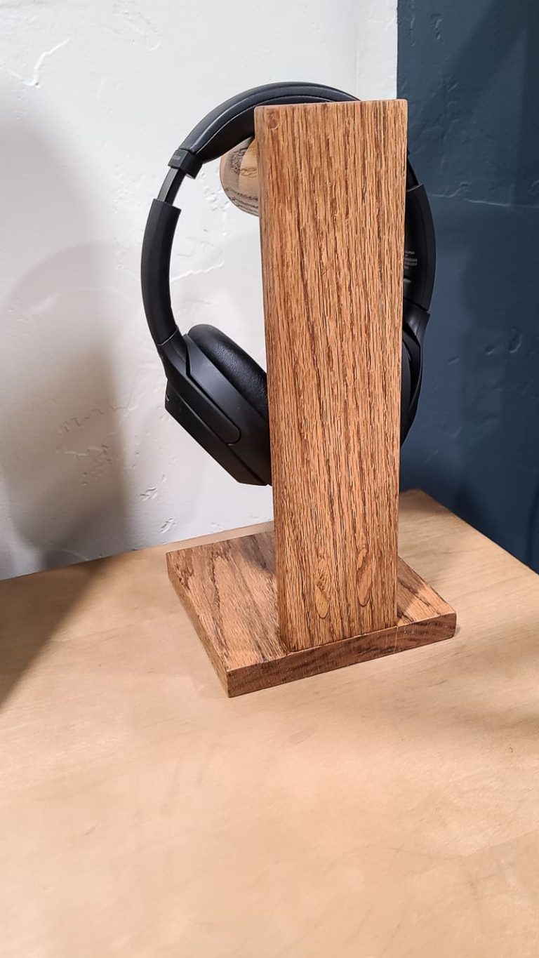 DIY Headphone Stand with Free Woodworking Plans - Making Manzanita