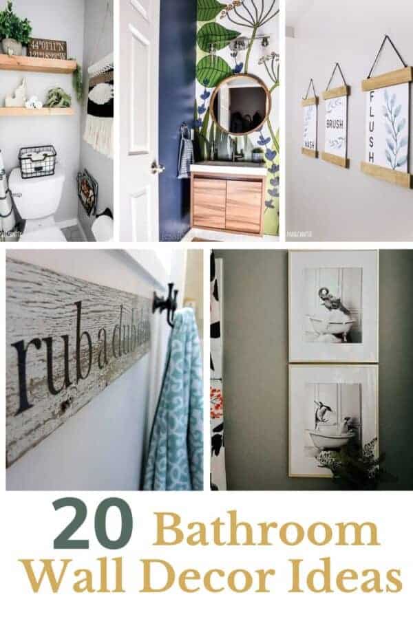 20+ Bathroom Wall Decor Ideas You Can Make - Making Manzanita